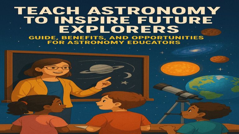 Teach Astronomy to Inspire Future Explorers – Guide, Benefits, and Opportunities for Astronomy ...